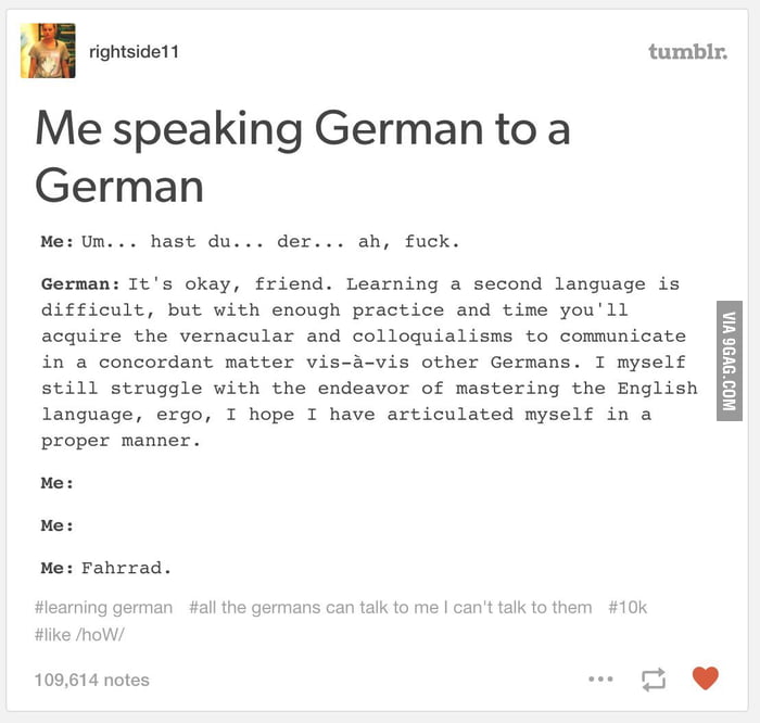 My struggle to learn german.. - 9GAG