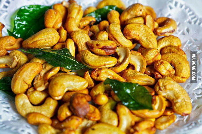 Deviled cashu nuts... - 9GAG