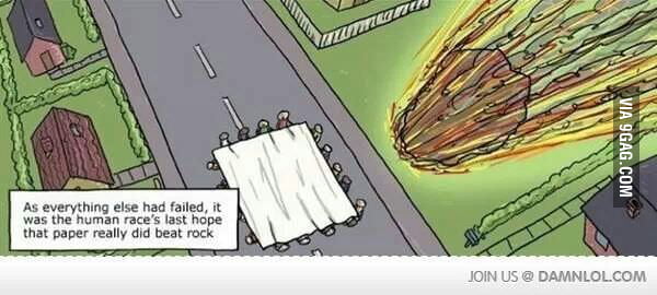 Paper FTW ! - 9GAG