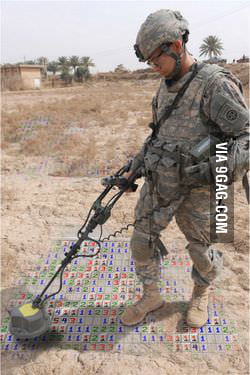 This is what MineSweeper looks like in real life. - 9GAG