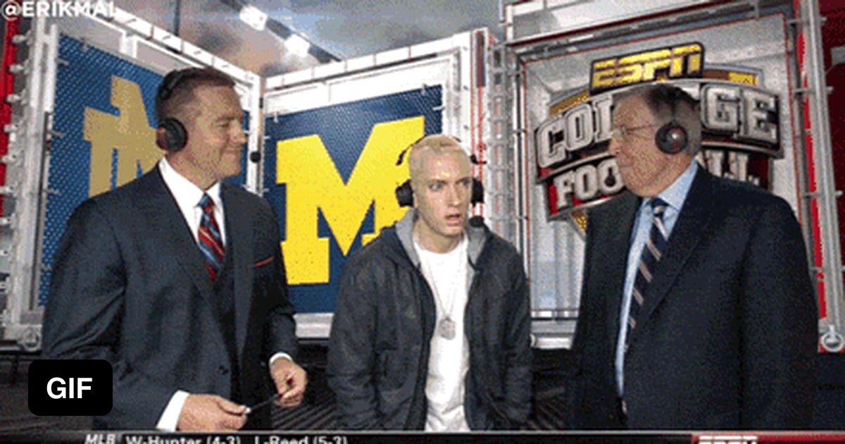 Eminem MIGHT have been high during his interview on ESPN. - 9GAG