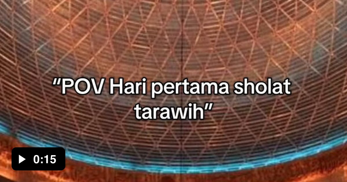 Pause start, apa hukum taraweh karena anak tetangga? - 9GAG