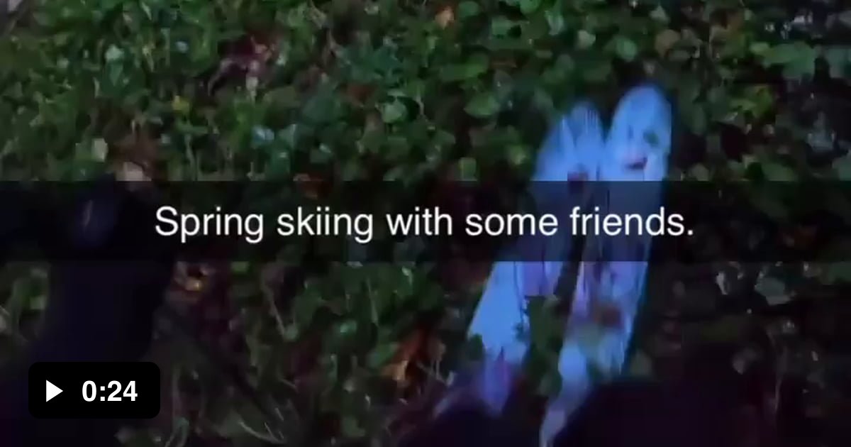 Peak spring skiing conditions. - 9GAG