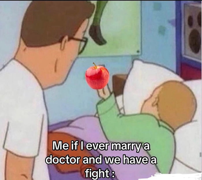 An apple a day keeps the relationship arguments at bay. - 9GAG