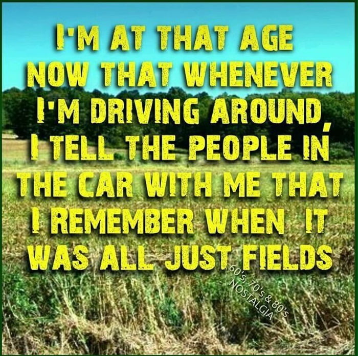 The classic sign of getting older. - 9GAG