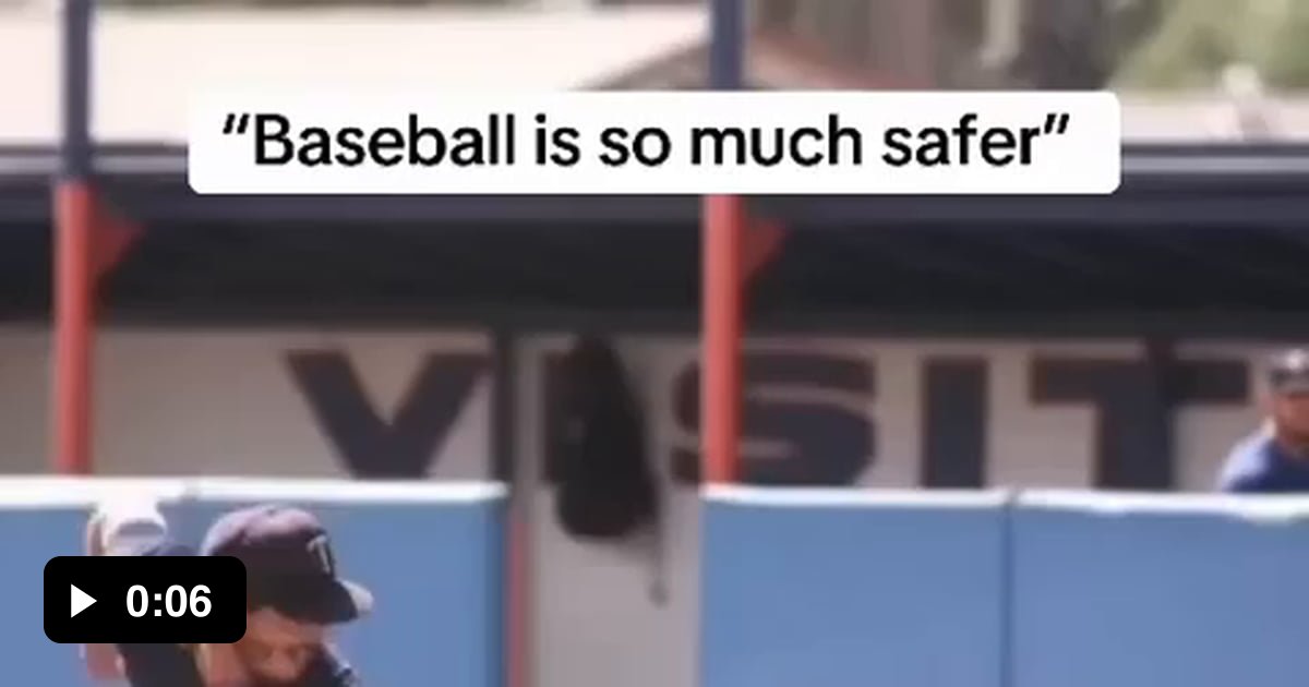 Baseball is totally safe, look at that arm - 9GAG