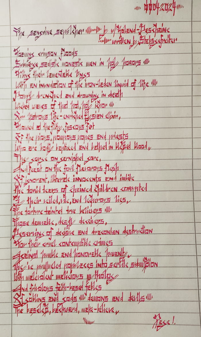 People say my handwriting looks crazy. - 9GAG