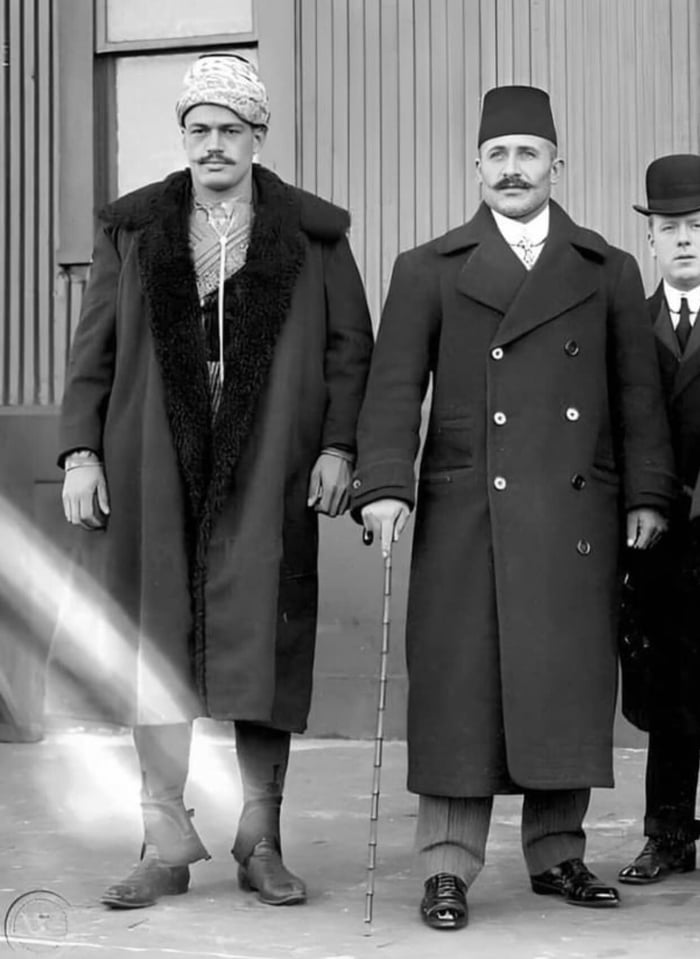 Two Turkish Wrestlers in USA at year 1909 - 9GAG