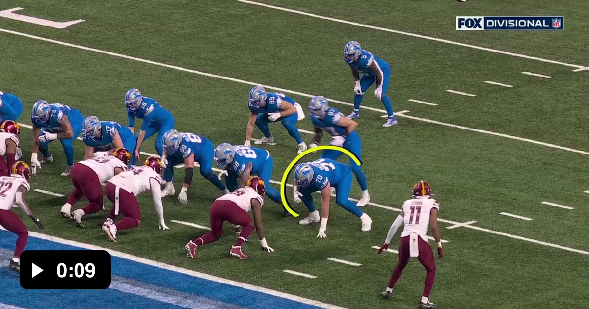 Dan Skipper ran a route on Sam LaPorta's touchdown play - 9GAG