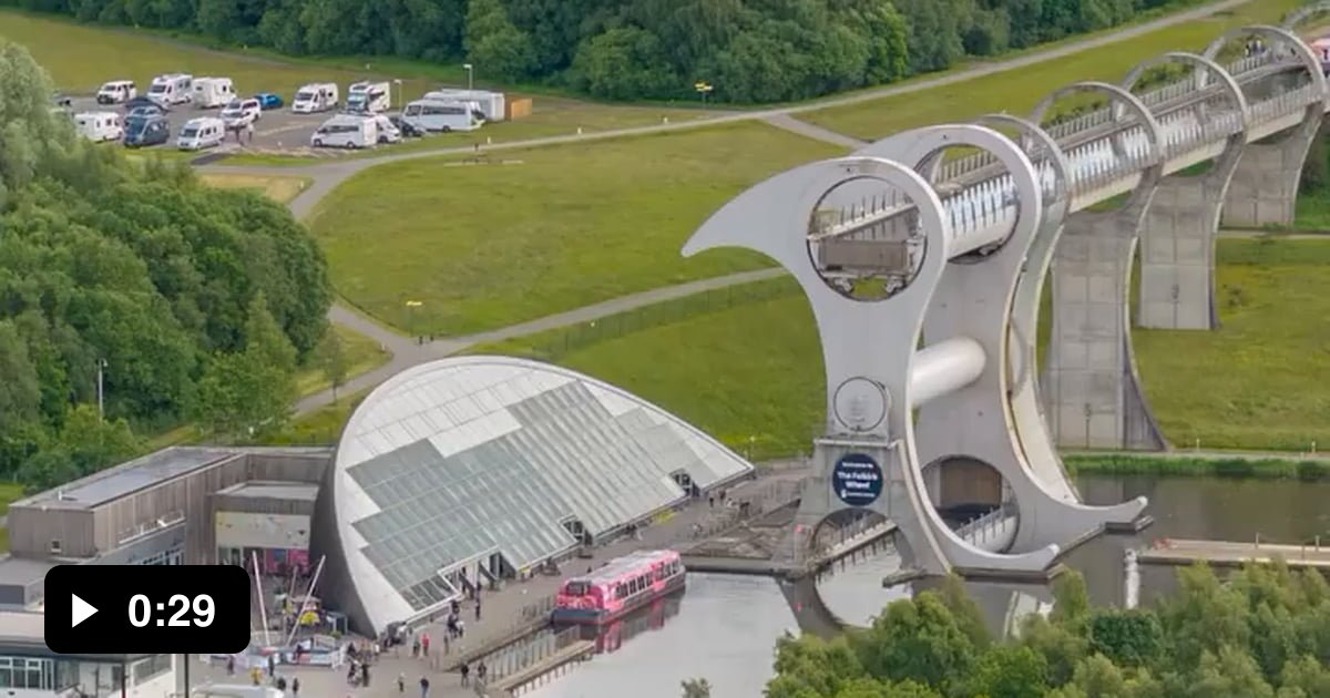 The Falkirk Wheel in Tamfourhill, Falkirk, Scotland. This iconic ...