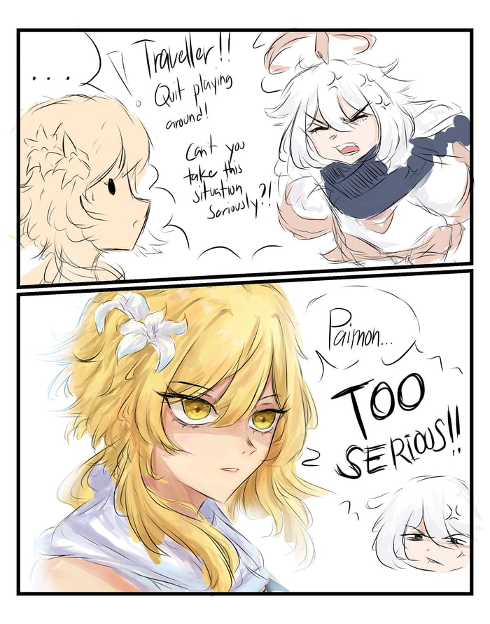 "Too Serious" heavily inspired by @handji_kyle - 9GAG