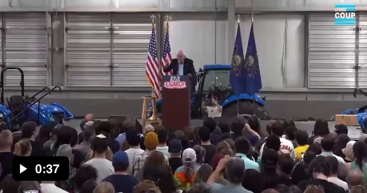 Yesterday Bernie Sanders in Harrisburg,PA:"Our vision for the future of ...
