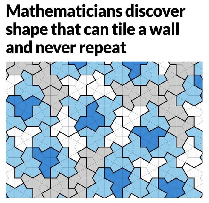 It is called the Einstein tile - 9GAG