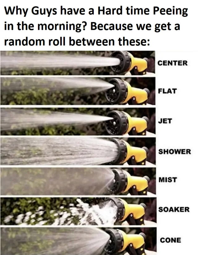 Morning pee is a lottery - 9GAG