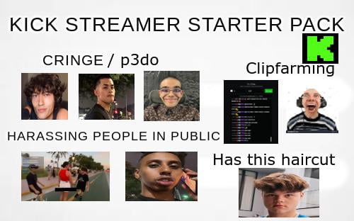 Kick streamer starter pack - 9GAG