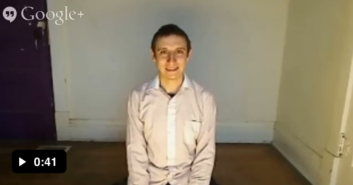 This YouTuber by the name of Benjamin Bennett records himself sitting ...