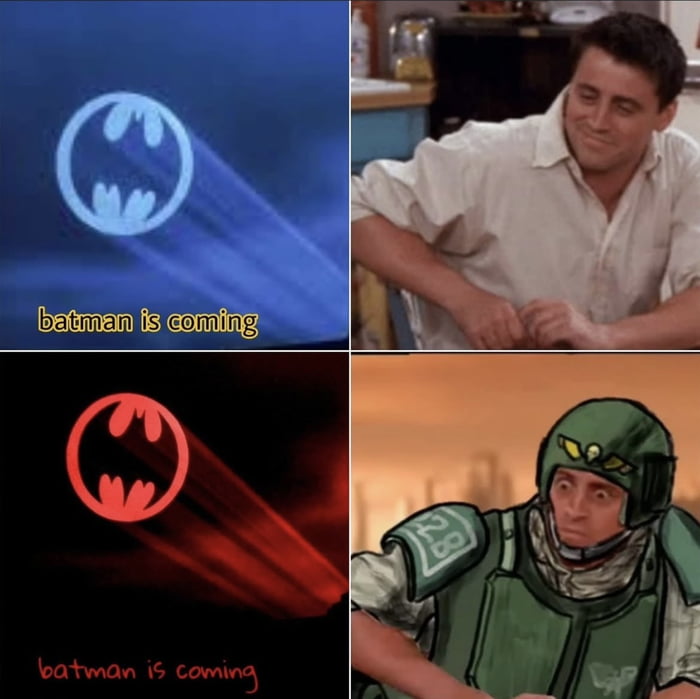Bat signal hits different on Nostramo - 9GAG