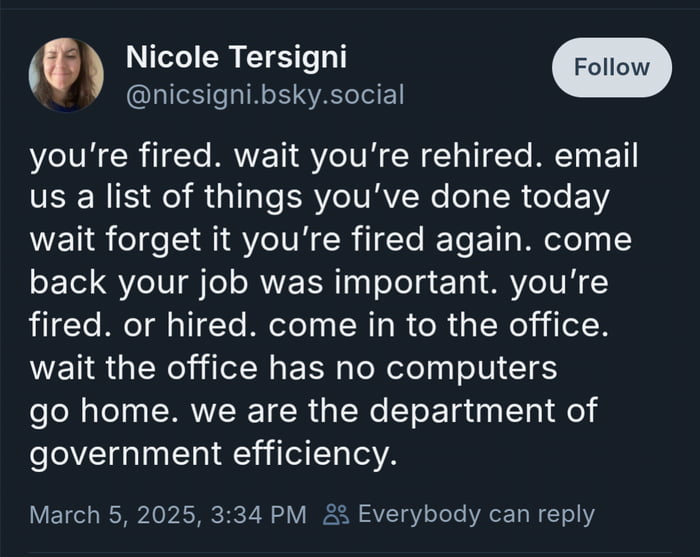 DePt. Of GoVeRnMeNt EfFiCiEnCy - 9GAG