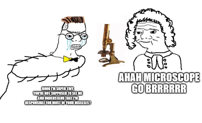 My low effort meme on the invention of microscope - 9GAG