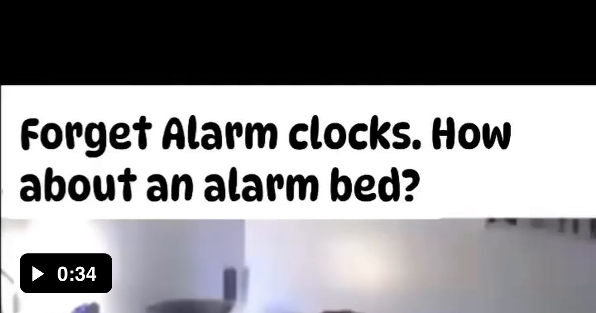 This alarm bed is a genius invention - 9GAG