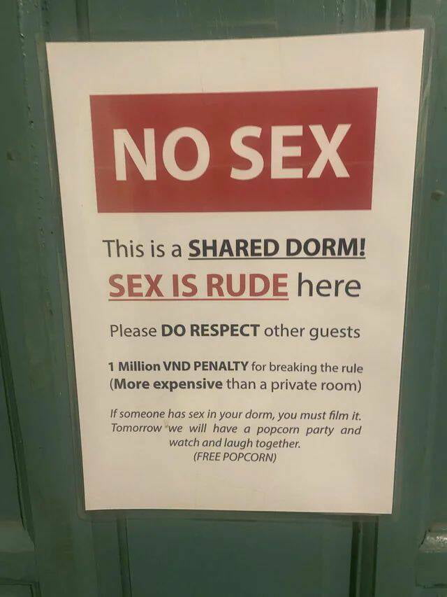 Dorm rule - 9GAG