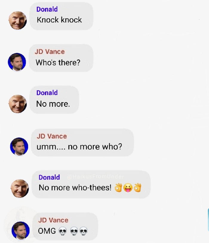 Make Knock Knock Jokes Great Again - 9GAG