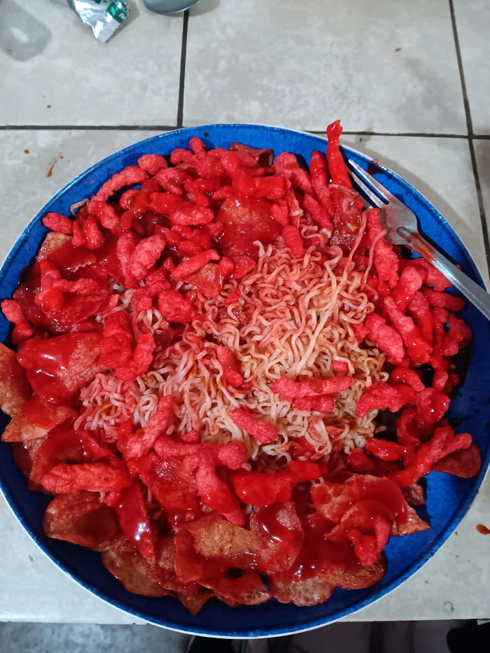 Hot cheetos,ramen with a side of chaos! - 9GAG