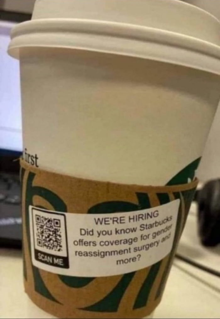 We'll help you chop off your dick as long as you serve our overpriced coffee. - 9GAG