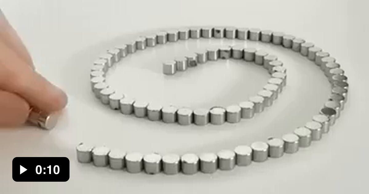 Slow motion spiral magnet - 9GAG