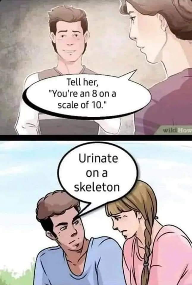 Urinate on a skeleton - 9GAG