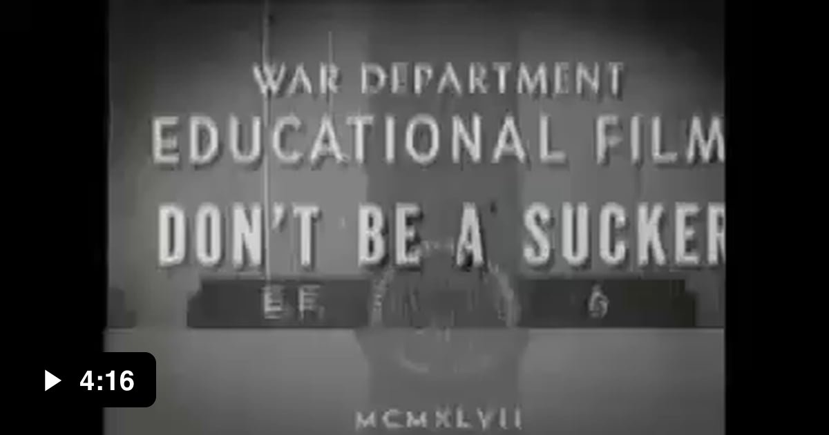 Short educational clip from 1945 is still relevant today. - 9GAG