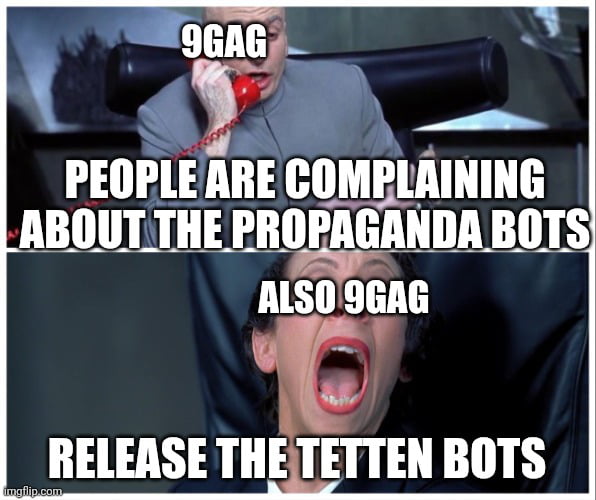 A huge surge in tetten posts recently - 9GAG