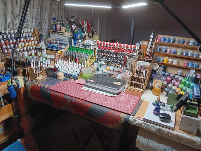 Hello degenerates. Got myself some stuff for my painting table, pretty ...