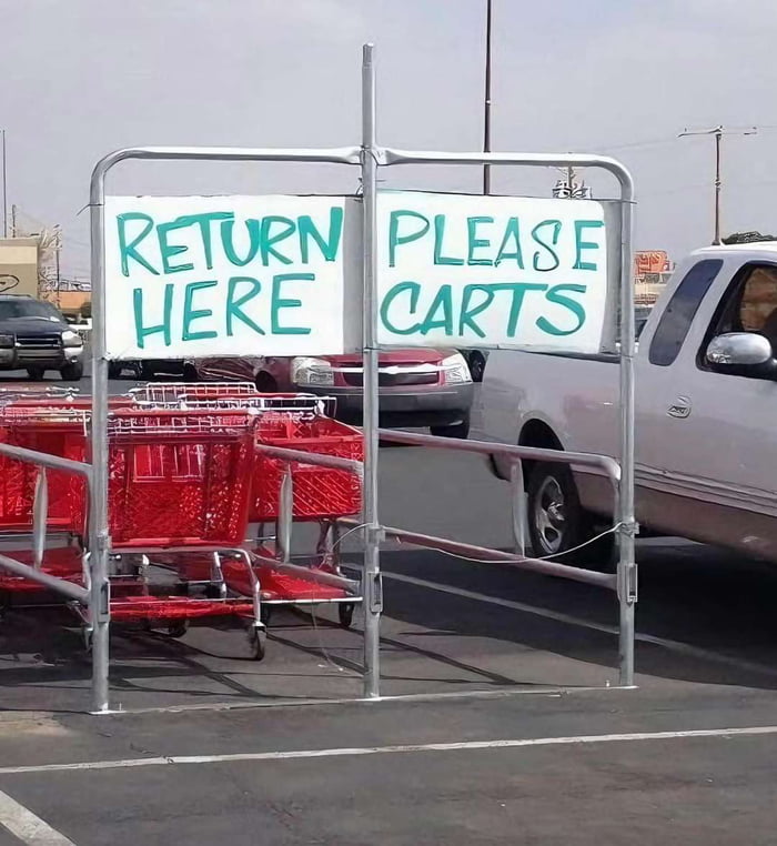 Carts, be reasonable! - 9GAG