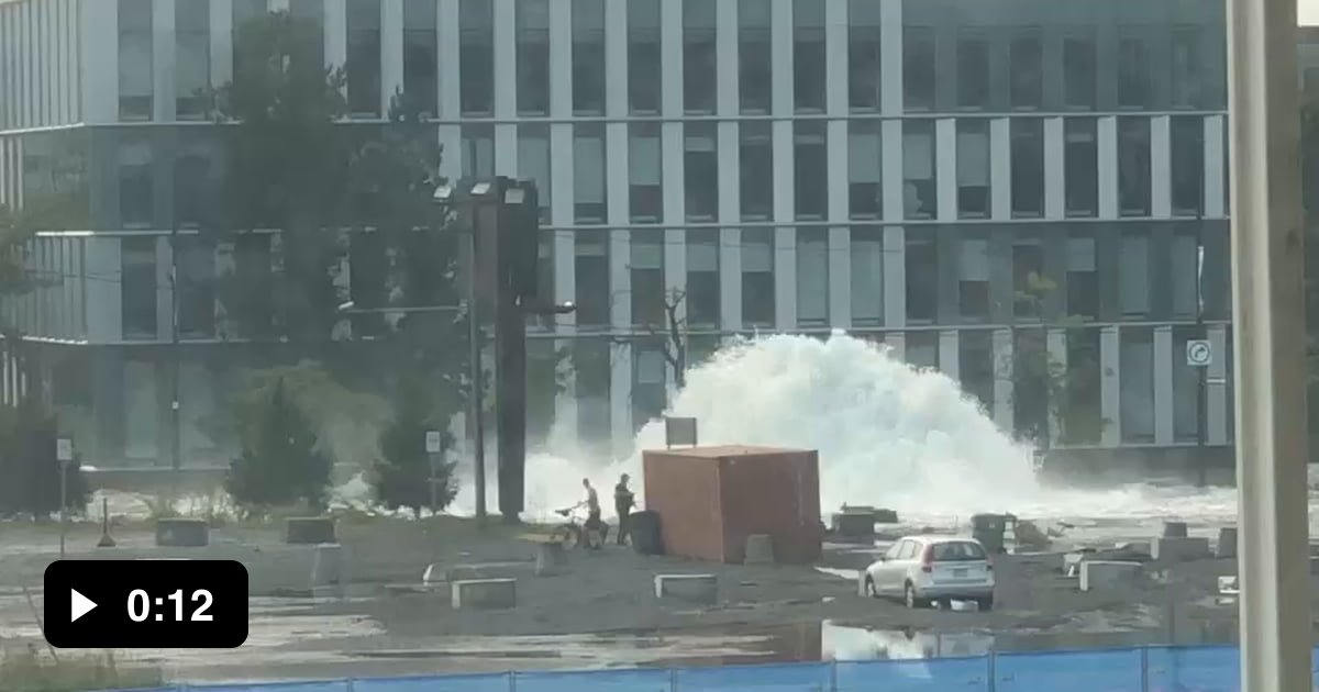 Burst pipe in Montreal - 9GAG