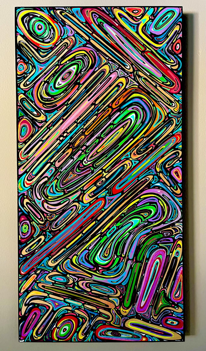 Down-Town Candy - ink and acrylic painting - 9GAG