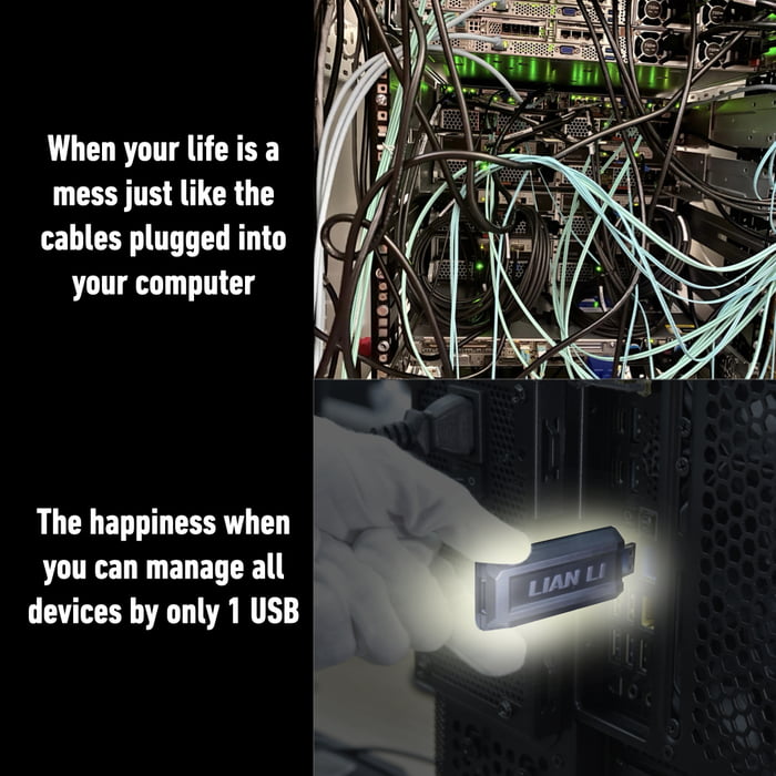 Life's a mess. But hey, let's start by ditching those chaotic cables ...