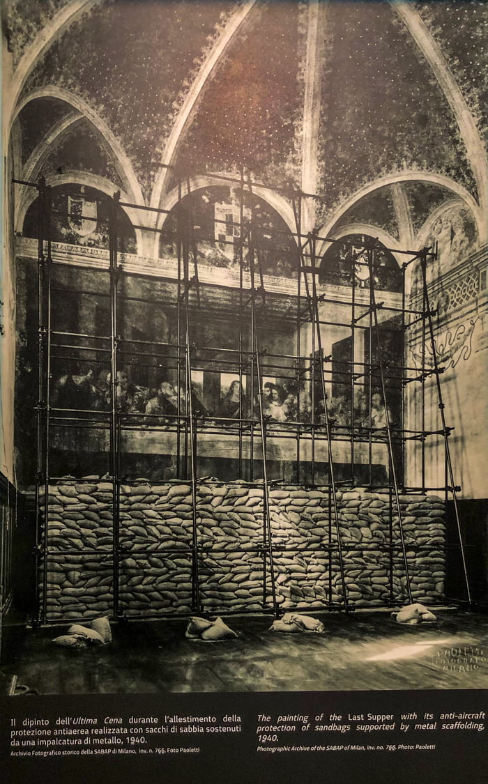 Attempting to save Leonardo's Last Supper fresco from Allied bombings ...
