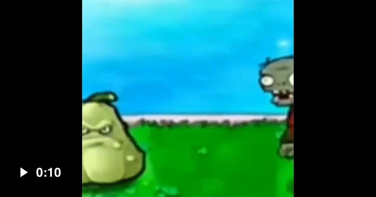 Plants versus zombies from a zombie's point of view - 9GAG
