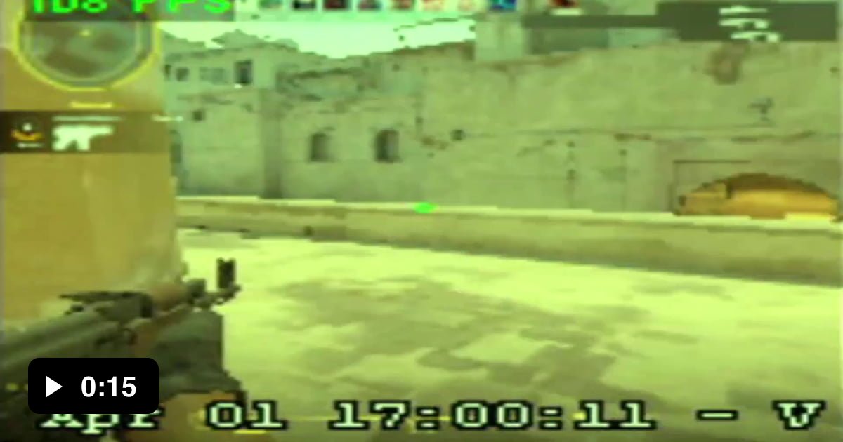Dude playing Counter Strike 2 with 144*144 resolution - 9GAG