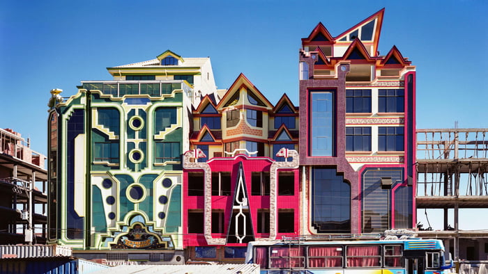 Newly constructed buildings in El Alto, Bolivia - 9GAG