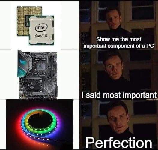 Potato PC + RGB = GAMING PC! - 9GAG