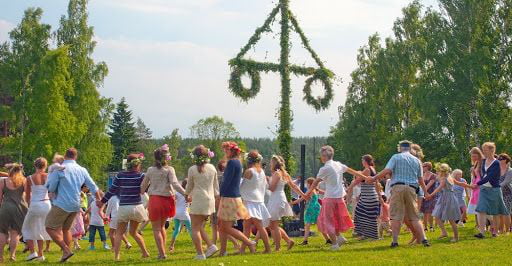 Today in Sweden we dance like frogs around the midsommarstång and get ...