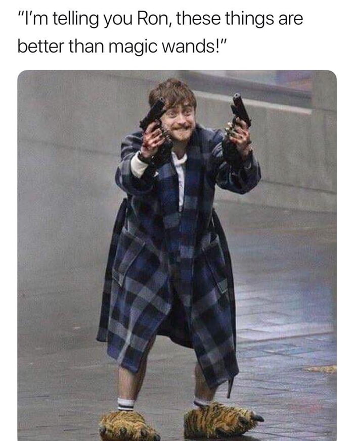 Much better than magic wands, Ron! - 9GAG