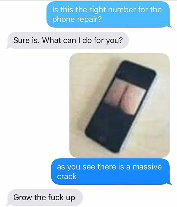 That's a big ass crack... - 9GAG