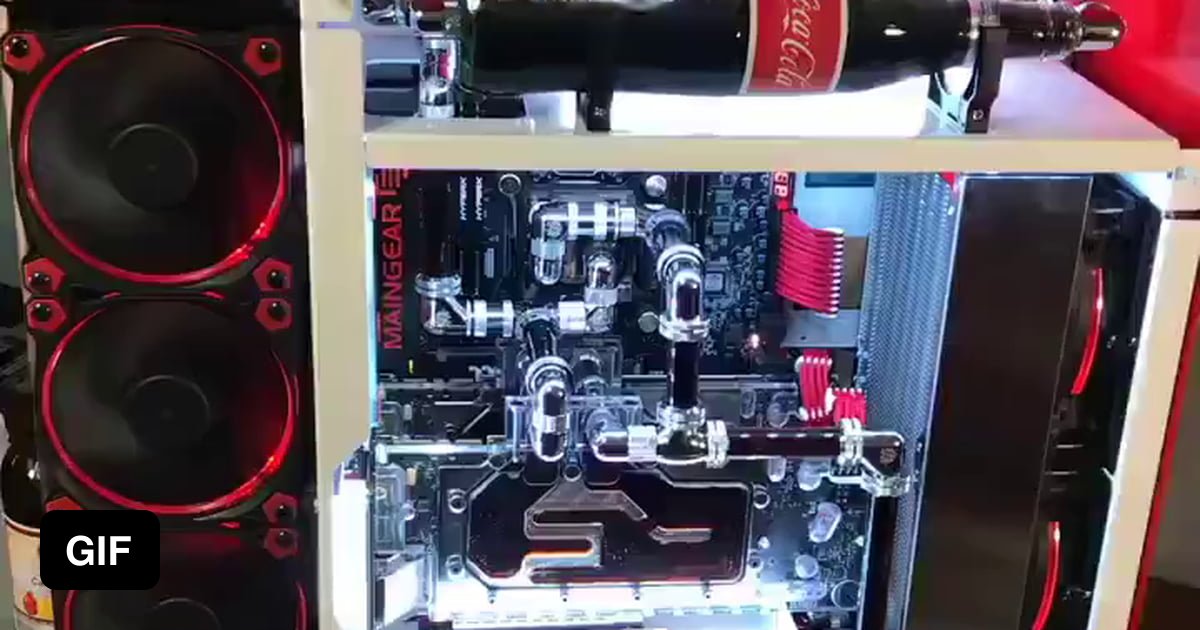 Coca cola cooled PC - 9GAG