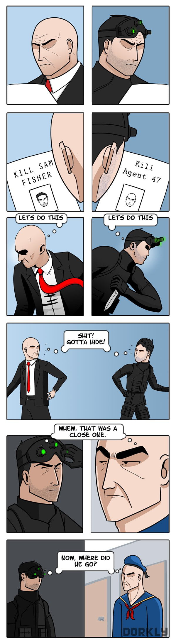 Hitman vs. Splinter Cell - 9GAG