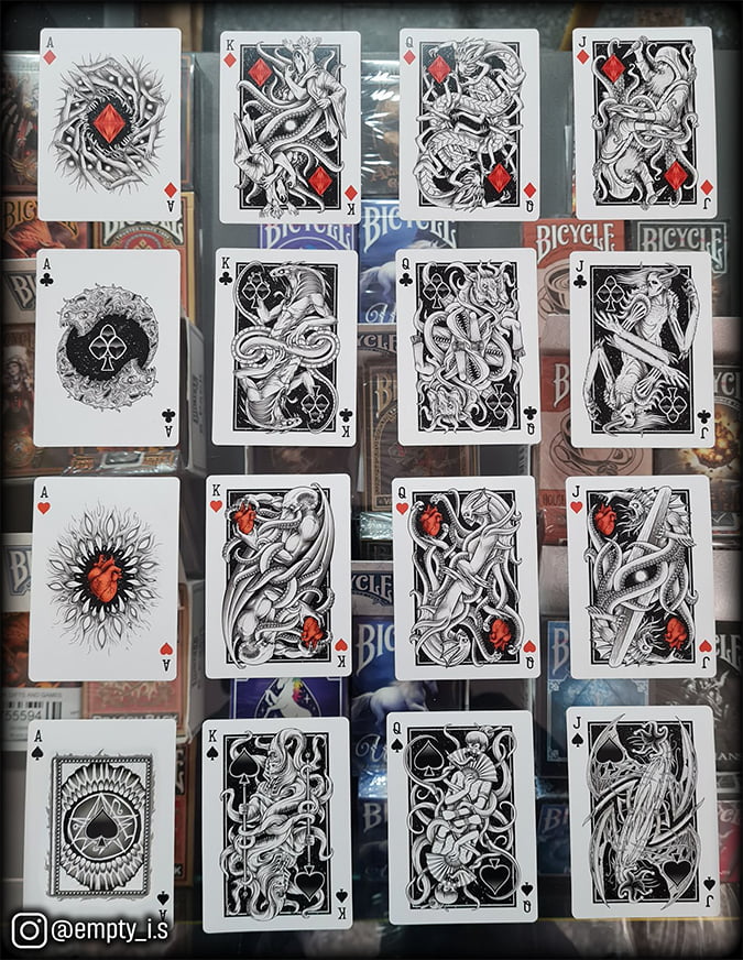 Finally finished my Lovecraft deck. Here are all the cards with unique ...