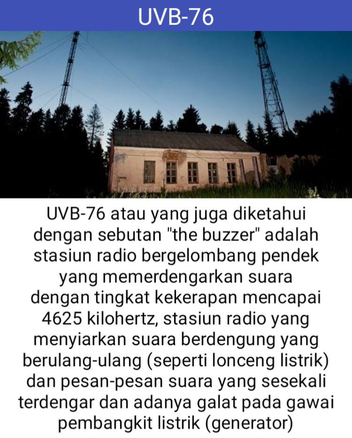 UVB-76 (The Buzzer) - 9GAG