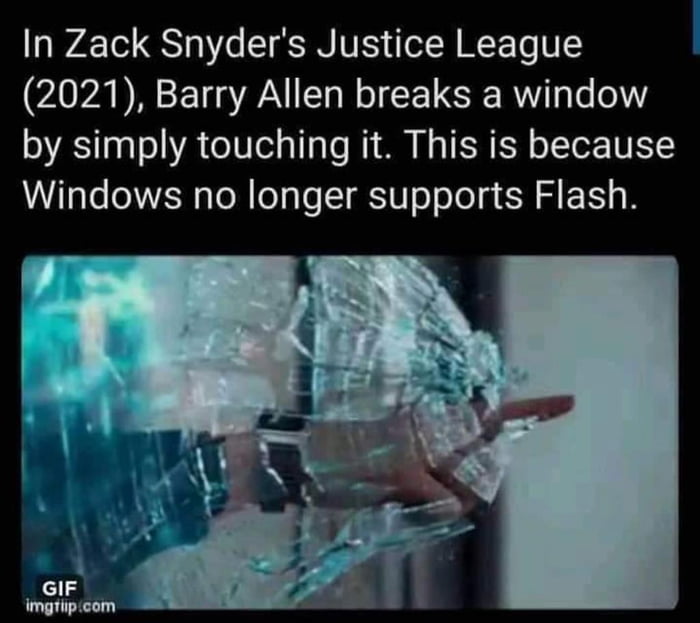 Windows no longer support Flash - 9GAG